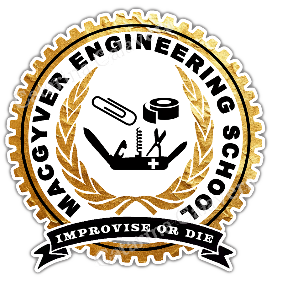 Sticker Macgyver engineering school – STICKERCB
