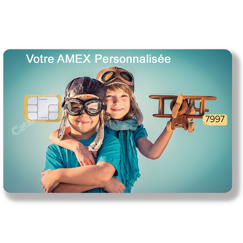 Sticker personnalisé pour carte bancaire Amex – STICKERCB